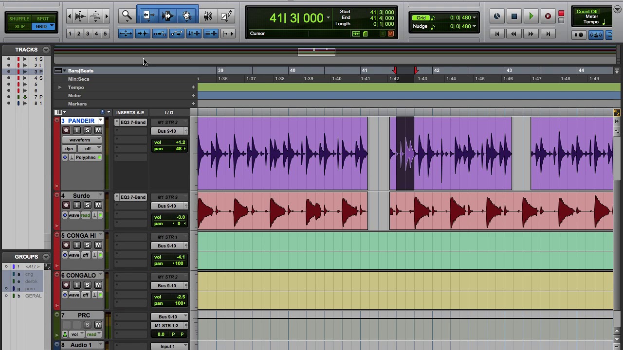 Post Roll Grid e Barra de ferramentas Pro tools - YouTube