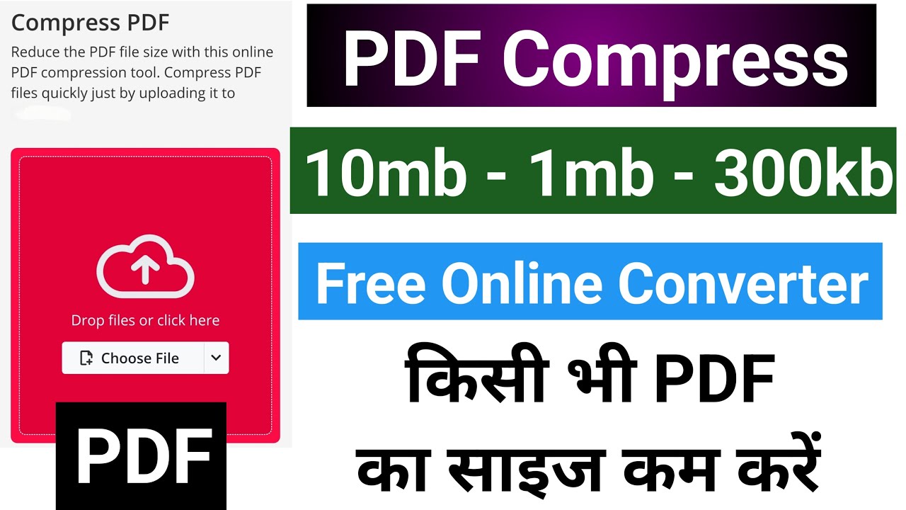 PDF Compress 10 mb to 300 kb | How to Convert | PDF2Go | Free Online PDF Converter | Compress ...