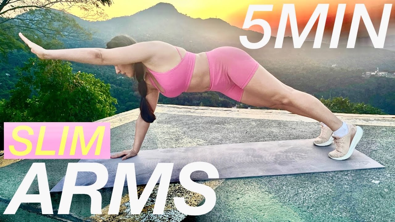 5 MIN SLIM ARMS WORKOUT | TONED ARMS & BACK WORKOUT IN 5 MINUTES | NO ...