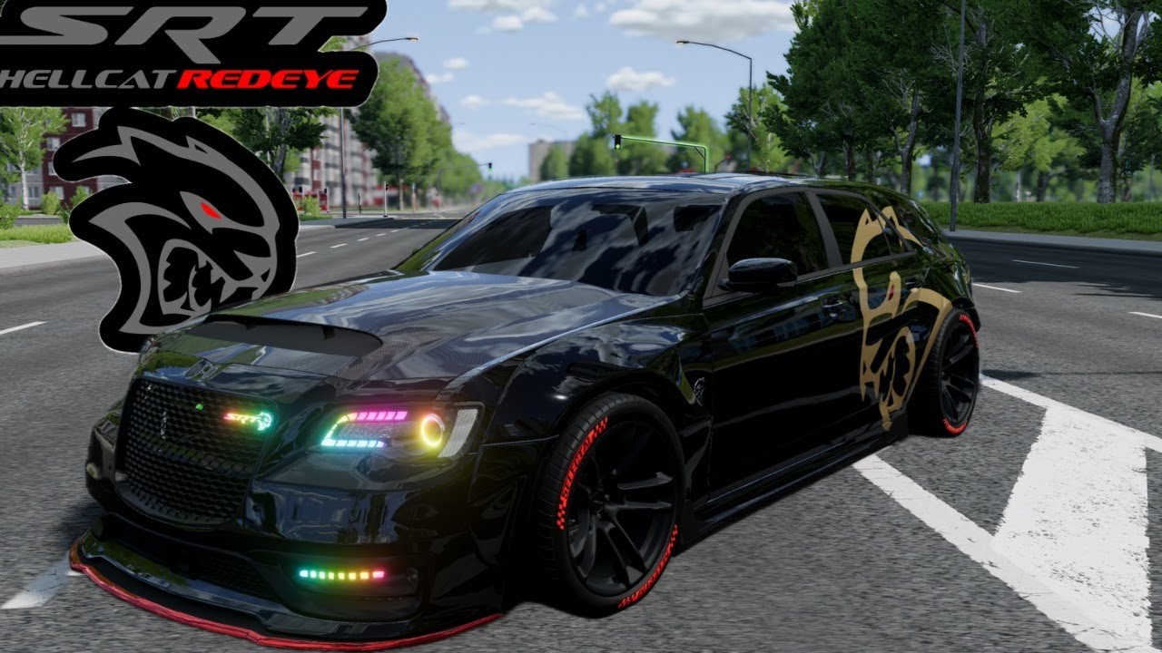 First Realistic Cruise and Cutup In Custom WideBody 300 Hellcat RedEye ...