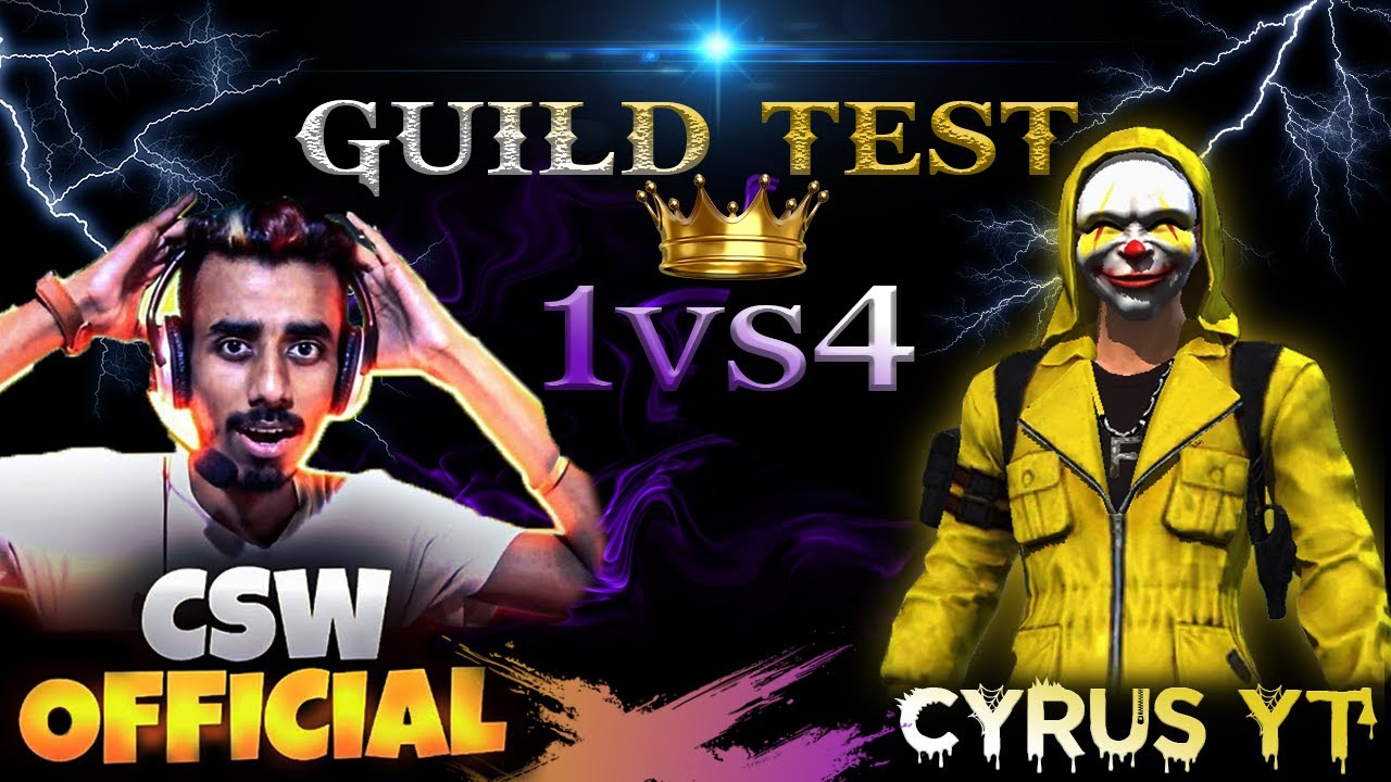 LIVE GUILD TEST 1VS4 || 🔥CSW OFFICIAL 🥵#freefire #live #cswofficial ...