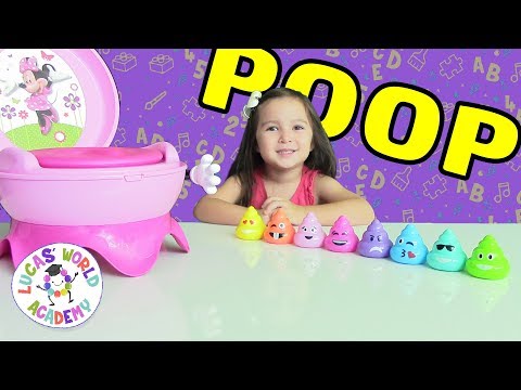 POOP Surprise Eggs from Potty DISNEY CARS TOY STORY Toys for Kids & Toddlers Learning Colors Video