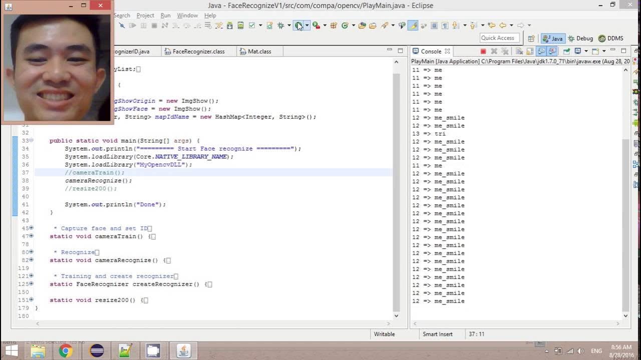 How to recognize face human with OpenCV and Java? - YouTube