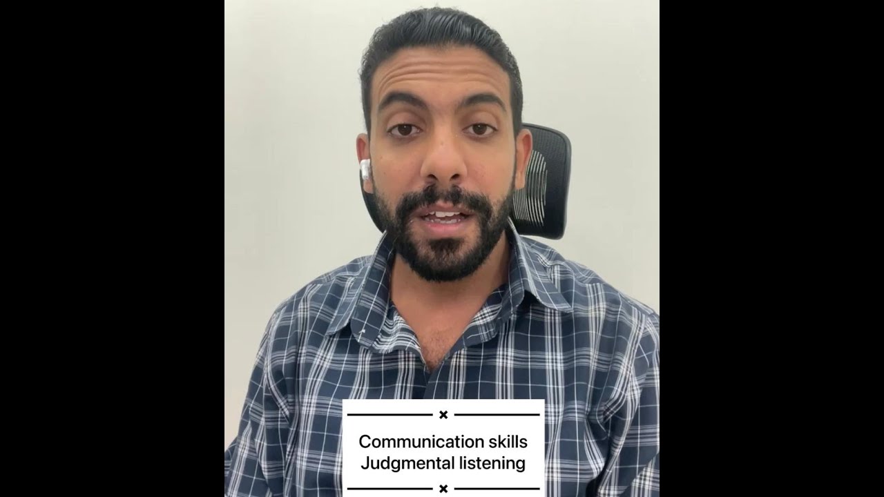Communication skills - Judgmental listening - YouTube