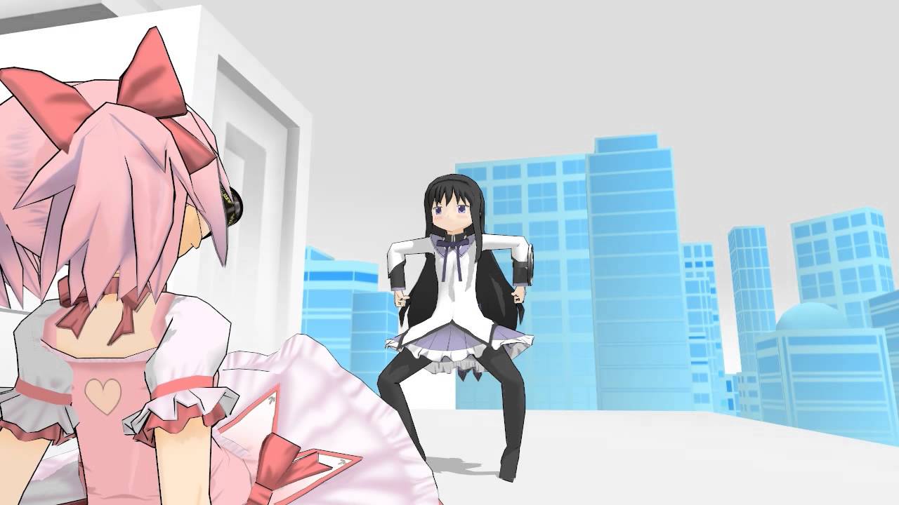 [MMD] Kyoko and Sayaka Get Arrested - YouTube