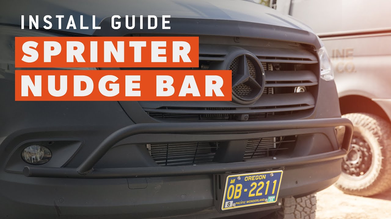 Sprinter Nudge Bar Installation - Flatline Van Co. - YouTube