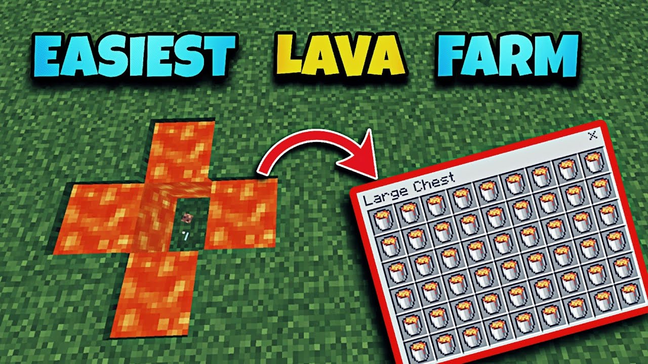 How To Build Simple Unlimited Lava Farm Minecraft 1.20 | Expandable ...
