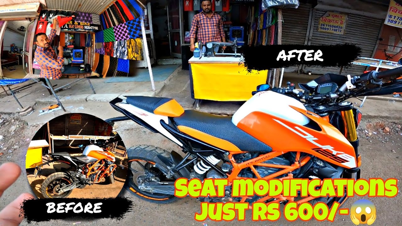 Bike Ki Seats Modifications ke liye best shop in bhopal | Ktm duke seat ...