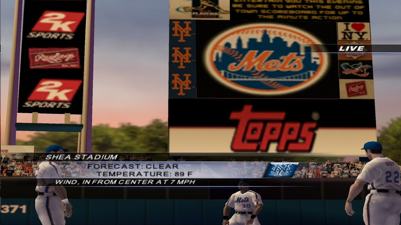 MLB 2K6 (PS2) Dodgers vs Mets - YouTube