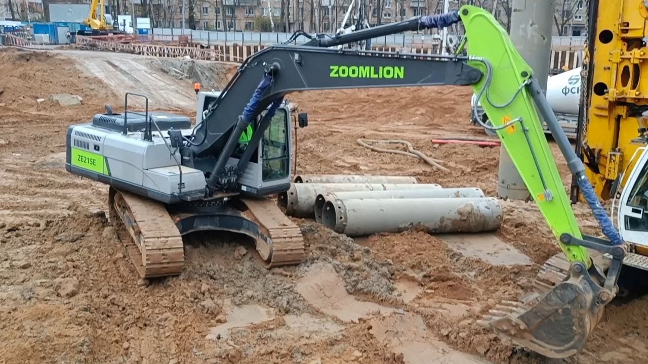 Знакомство с экскаватором Zoomlion ZE215E - YouTube