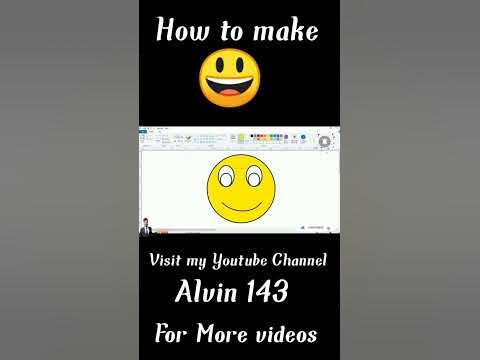 How to make Smiley face 😃😃 in ms paint 💯🔥 ️#shorts #trending #viral # ...