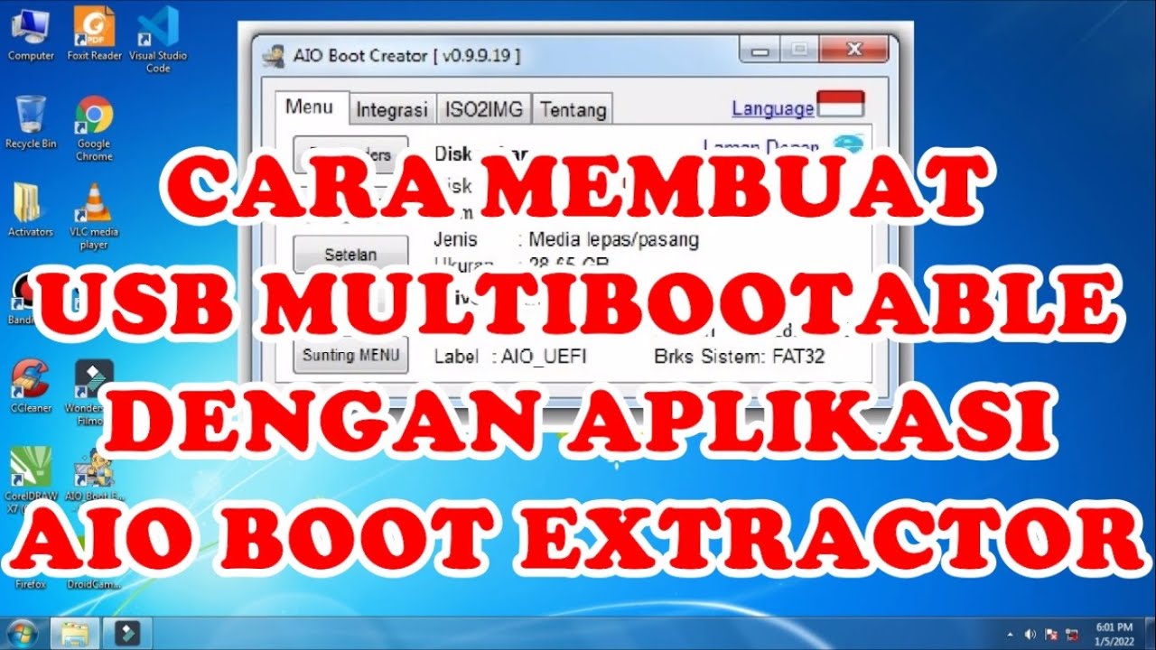 Cara Membuat USB Multibootable Dengan Program AIO BOOT EXTRACTOR - YouTube