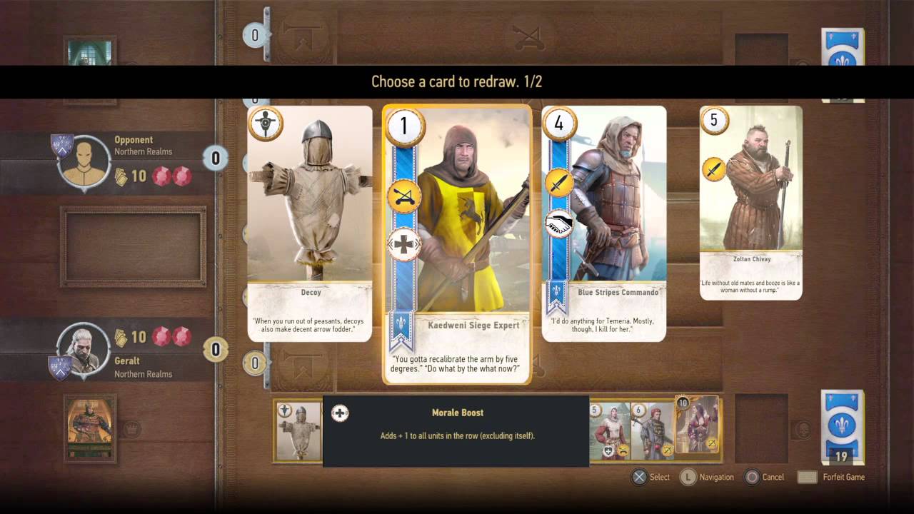 The Witcher 3: Wild Hunt Gwent Vs Haddy - YouTube
