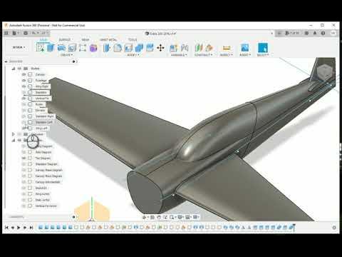 Fusion 360 DIY Design It Yourself RC Airplane Ep 37 Building a two ...