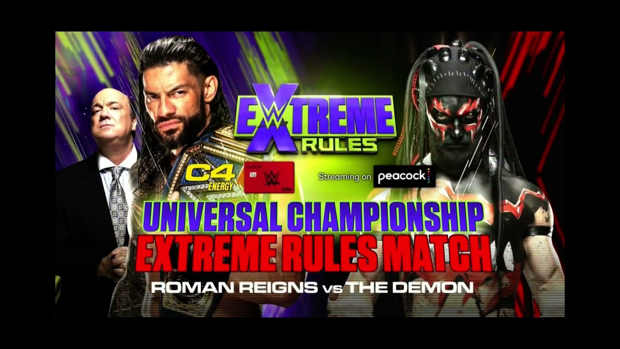 WWE Extreme Rules 2021 Official match card - YouTube