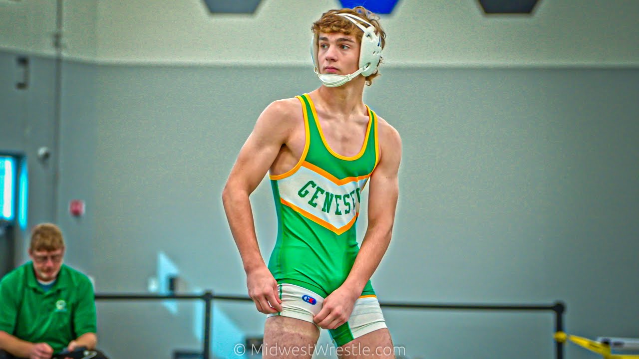 145 – Josh Hock {G} of Geneseo IL vs. Sayf Afeef {R} of Burlington ...
