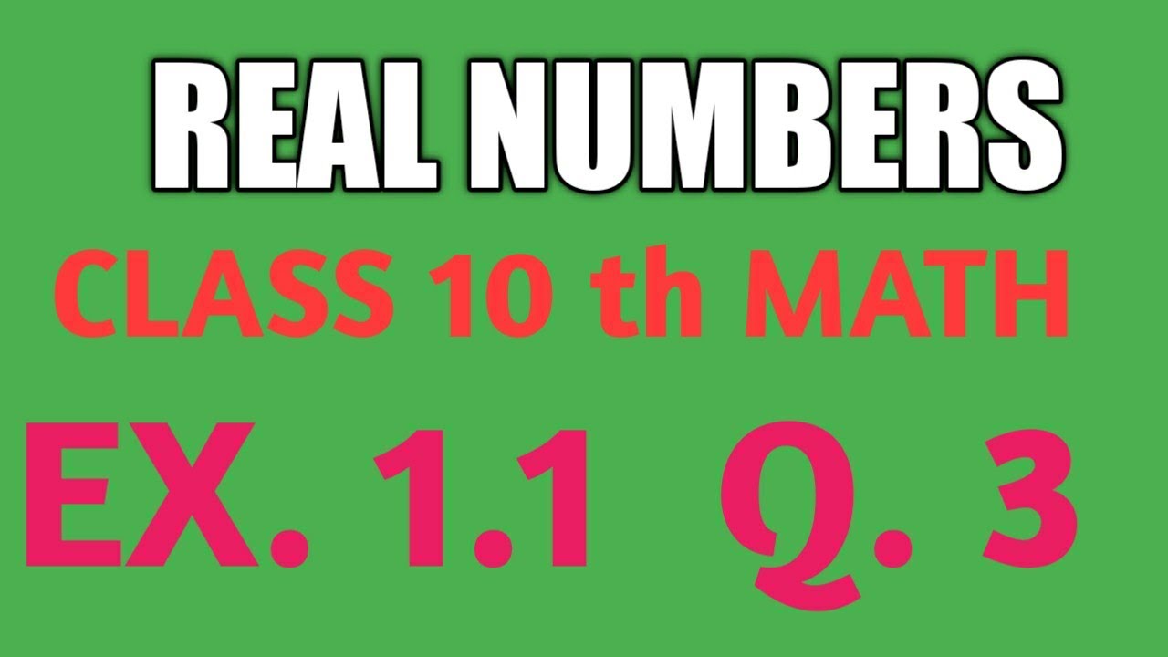 Class 10th Chapter 1 Ex 1 1Q 3 YouTube class-10th-chapter-1-ex-1-1q-3-youtube