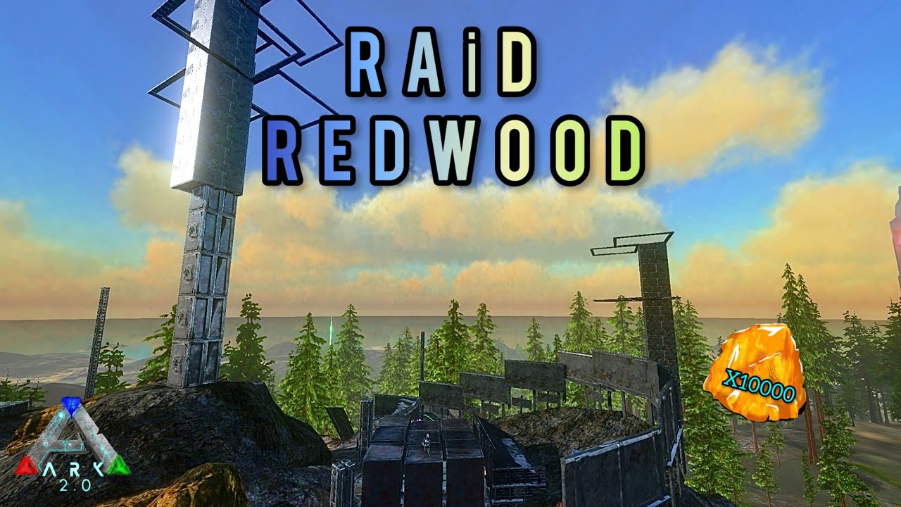 ARK | RAİD REDWOOD BASE ONLİNE SOLO PVP s/6 - YouTube