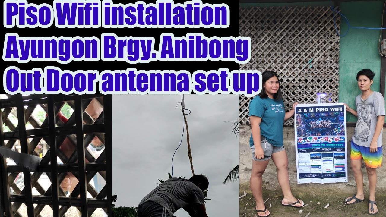 AYUNGONG Negros Oriental Barangay Anibong installation Outdoor antenna ...