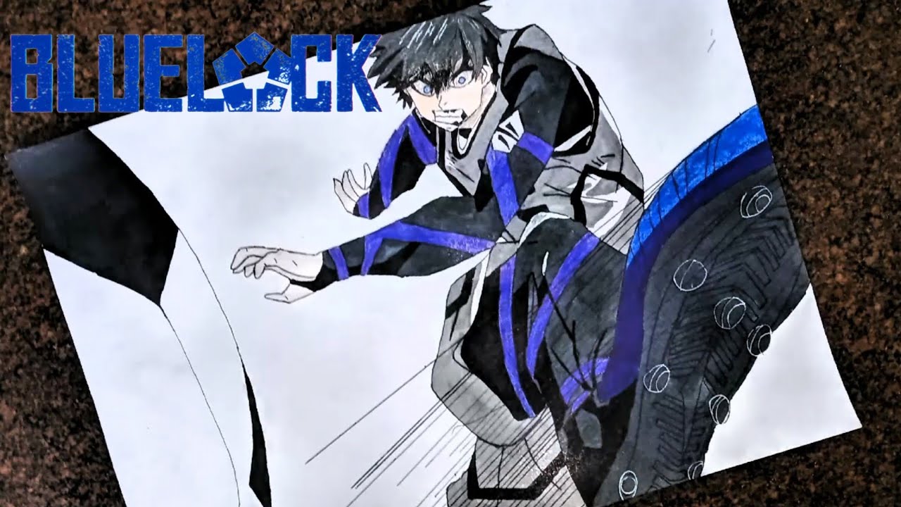 How To Draw Isagi Yoichi ( SHOOT )Step by step Tutorial | Blue Lock ...