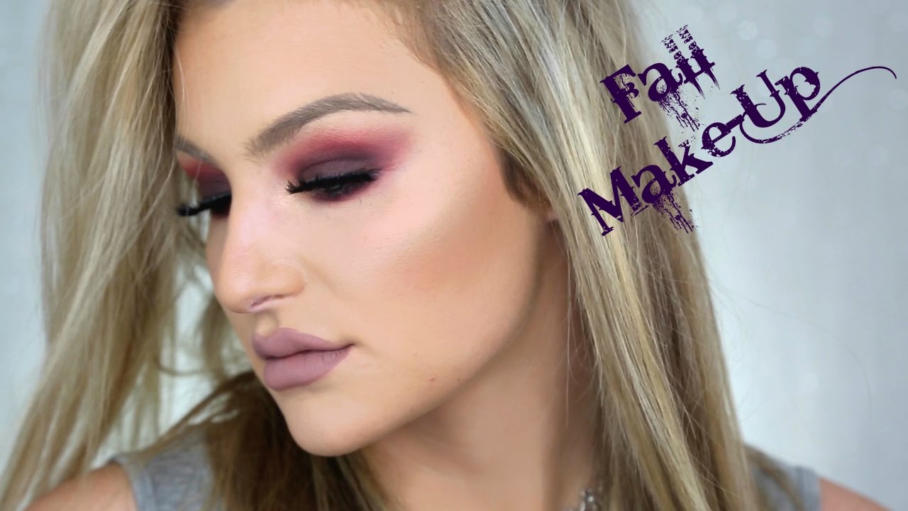 EASY Fall Cranberry Make-Up Tutorial | TAYLORYOURBEAUTY - YouTube