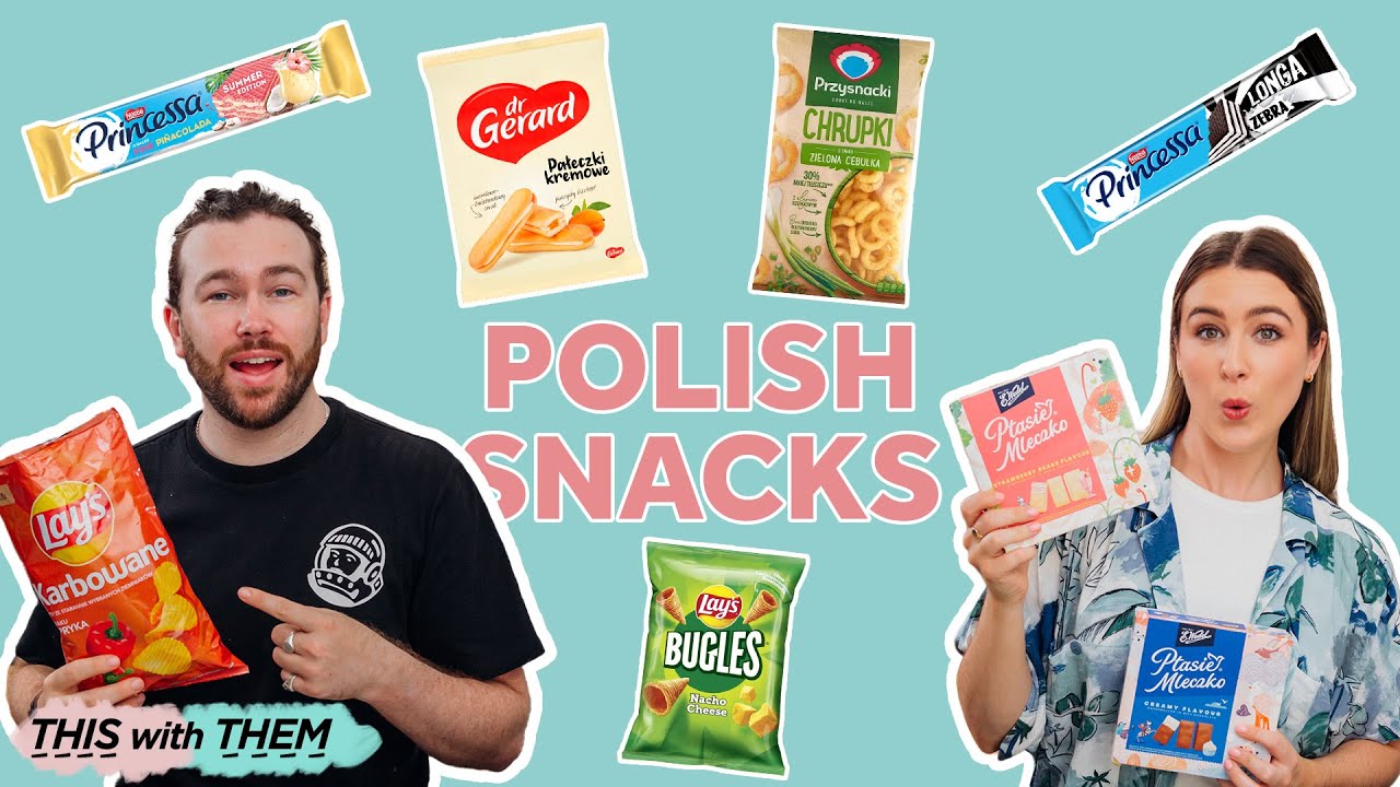British people try Polish snacks! - YouTube