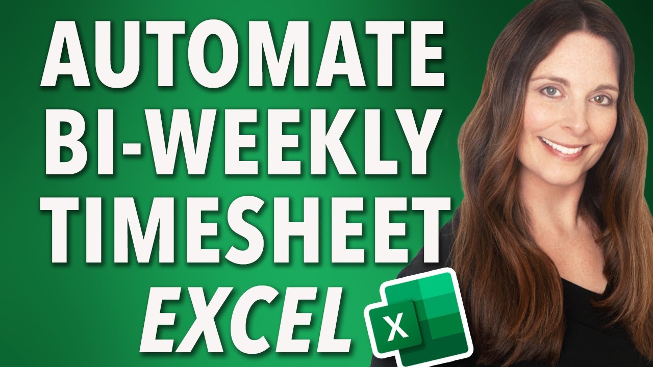How to Automate Bi-Weekly Timesheet Template in Excel for Payroll - YouTube