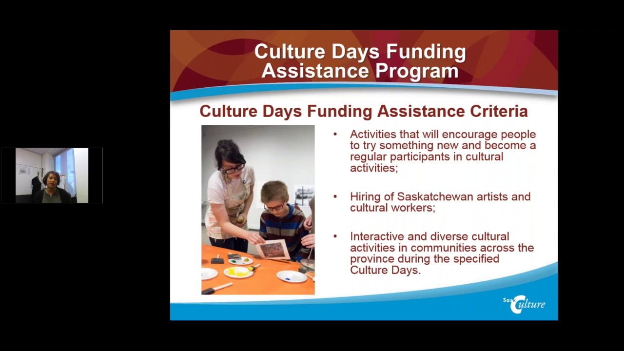 Culture Days in Saskatchewan Webinar - YouTube