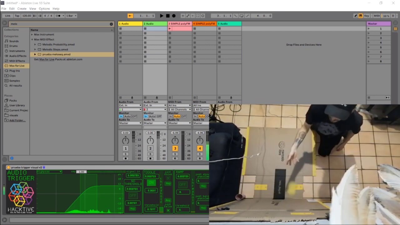 Audio trigger - Test #04 - Interactive cardboard floor and wall ...