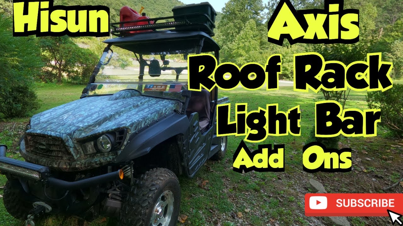 Hisun/Axis Roof Rack Mod and LED light bar - YouTube