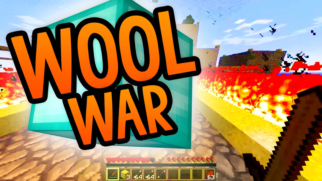 Minecraft "WAR OF THE WOOLS!" #1 Capture The Wool 6v6- PACK SHOWDOWN ...