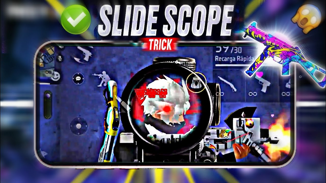 UMP Slide Scope Headshot Trick / New UMP Aimbot🎯 Trick Like White FF In Free Fire 🔥 - YouTube