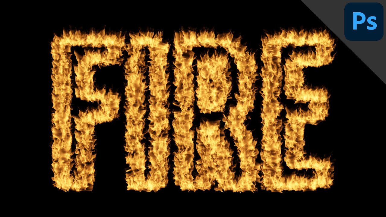 Text on fire | Flame text effect | PHOTOSHOP TUTORIAL - TIPS & TRICKS ...