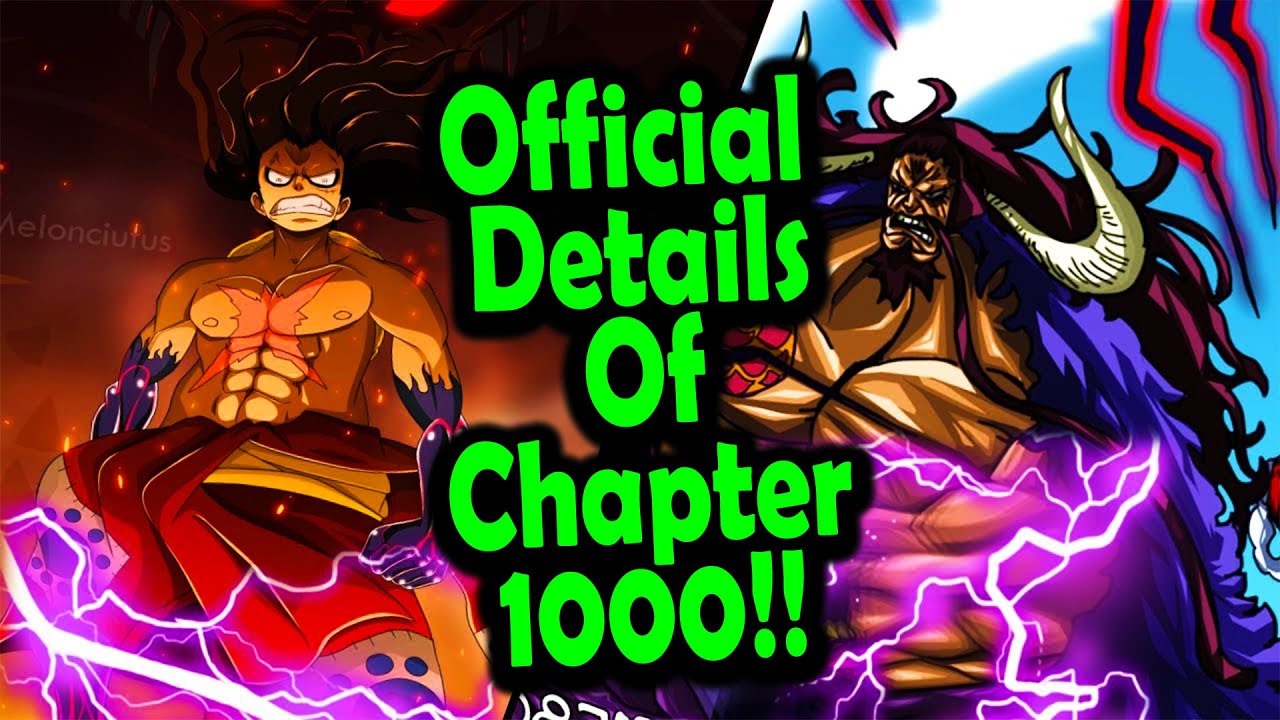 One Piece Shares Details About Chapter 1000 Of Manga - YouTube