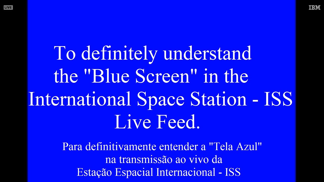 To definitely understand the "Blue Screen of Death" in the Live ISS ...