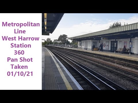 Metropolitan Line West Harrow Station 360 Pan Shot Taken 01/10/21 - YouTube