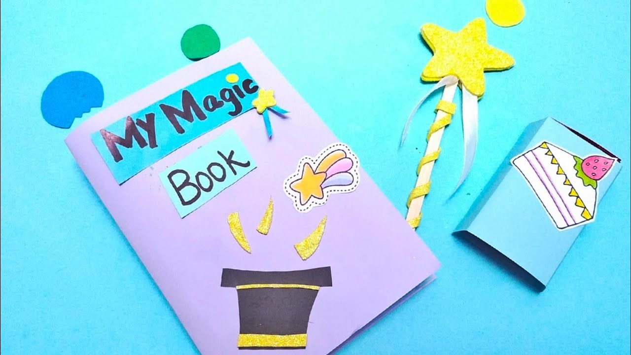 5 Paper magic in a Book/that u can do DIY cute magic book/How to make ...