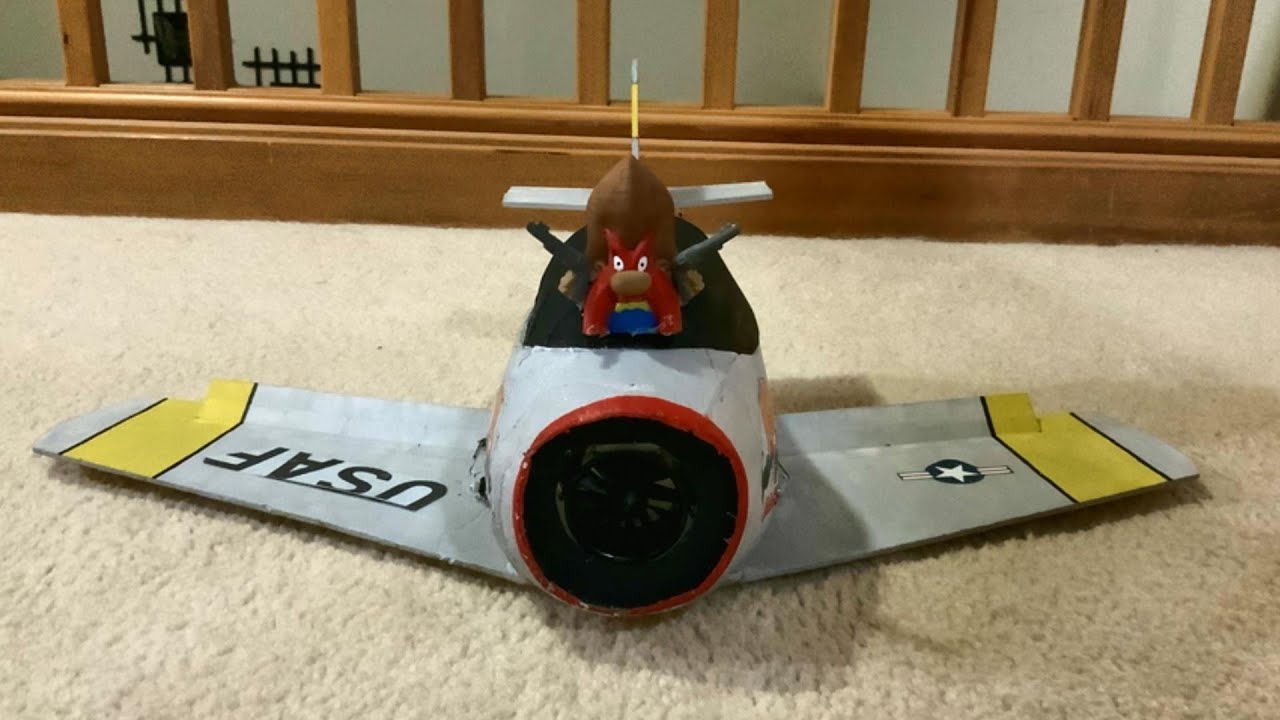 Cartoon F-86 Sabre Jet Flight (new ESC/EDF) - YouTube