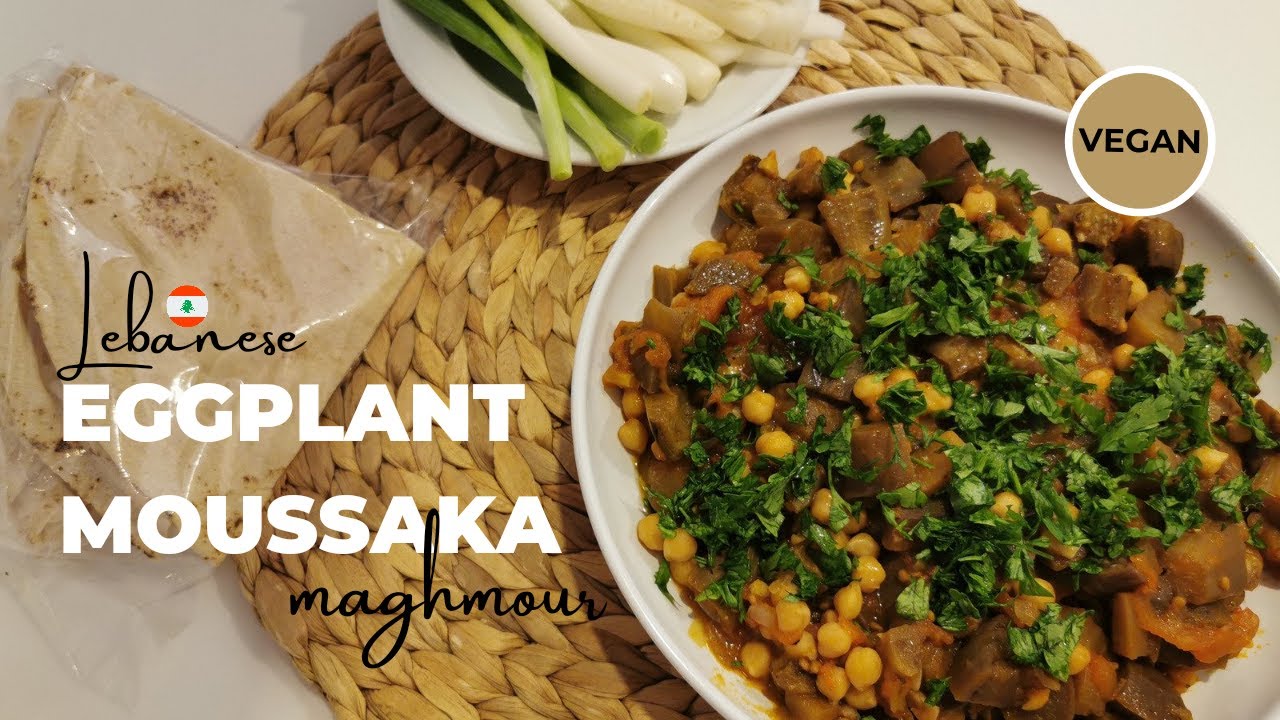 Lebanese Eggplant Moussaka (Maghmour) VEGAN 🌱 - YouTube