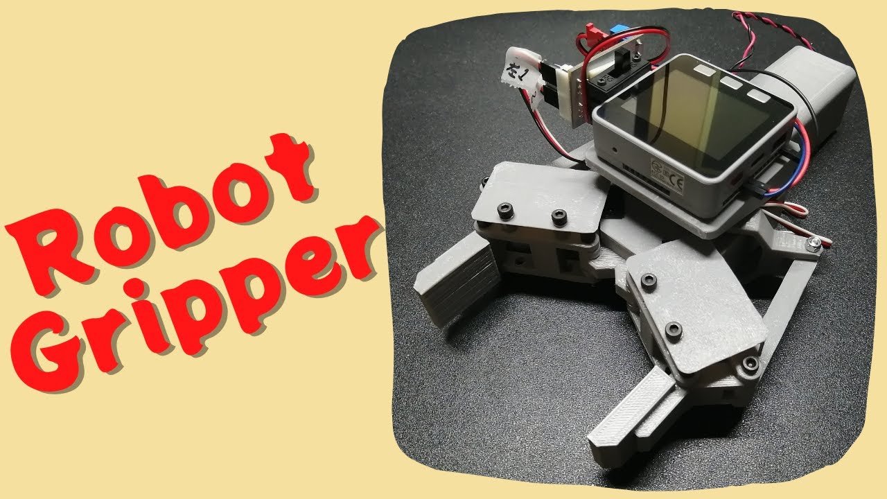 3D Printed Robot Gripper(2 Finger Robot Hand) - YouTube