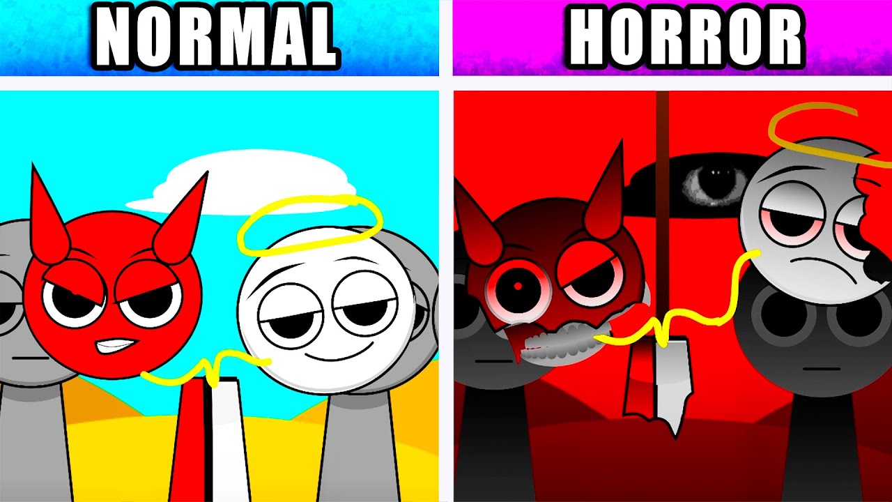 SPRUNG V.3: The SHOCKING Difference Between Normal & Horror Characters ...