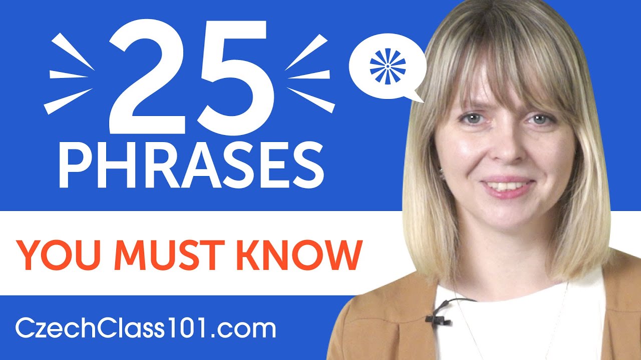 25 Phrases Every Czech Intermediate Learner Must-Know - YouTube