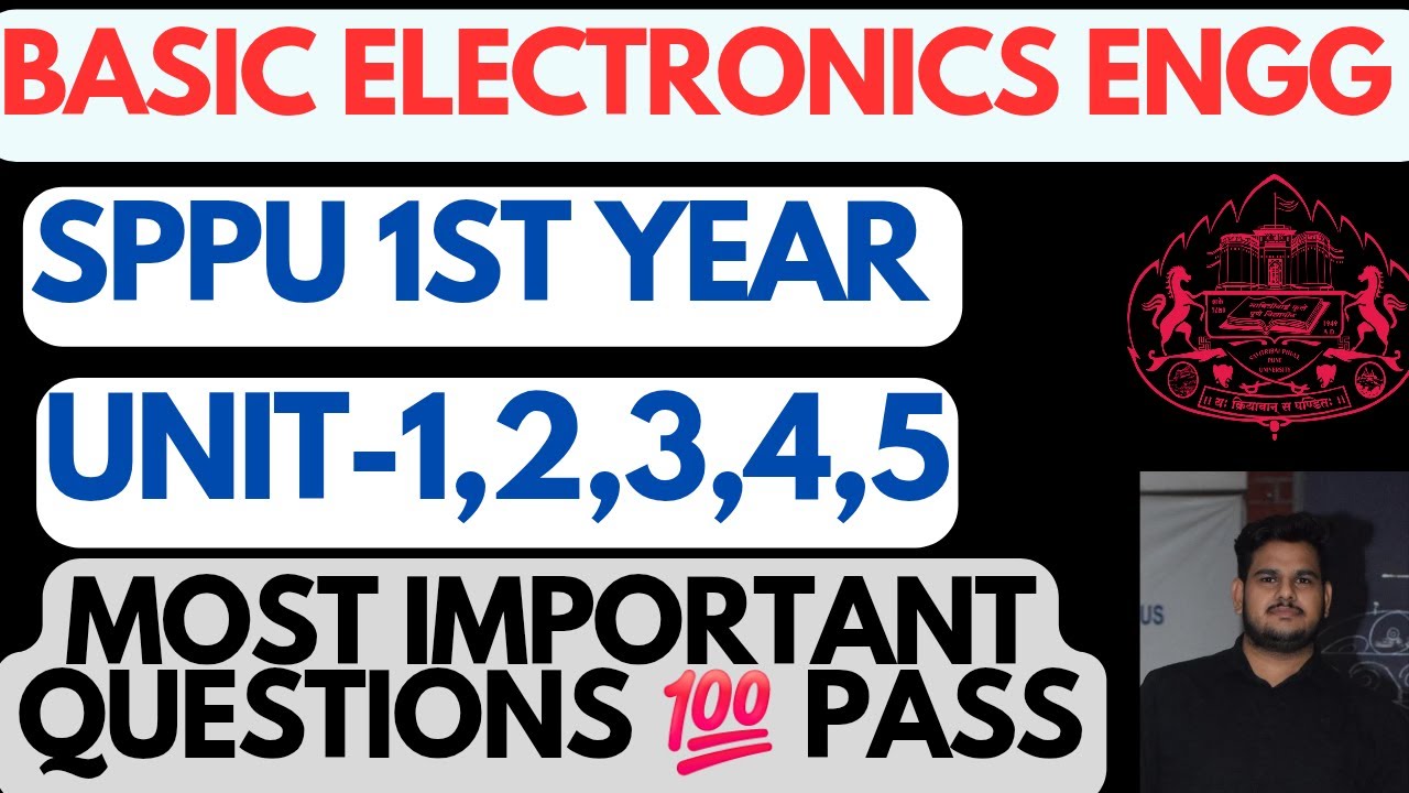 Basic Electronics Engineering SPPU Most Important Questions | SPPU Electronics Questions All ...