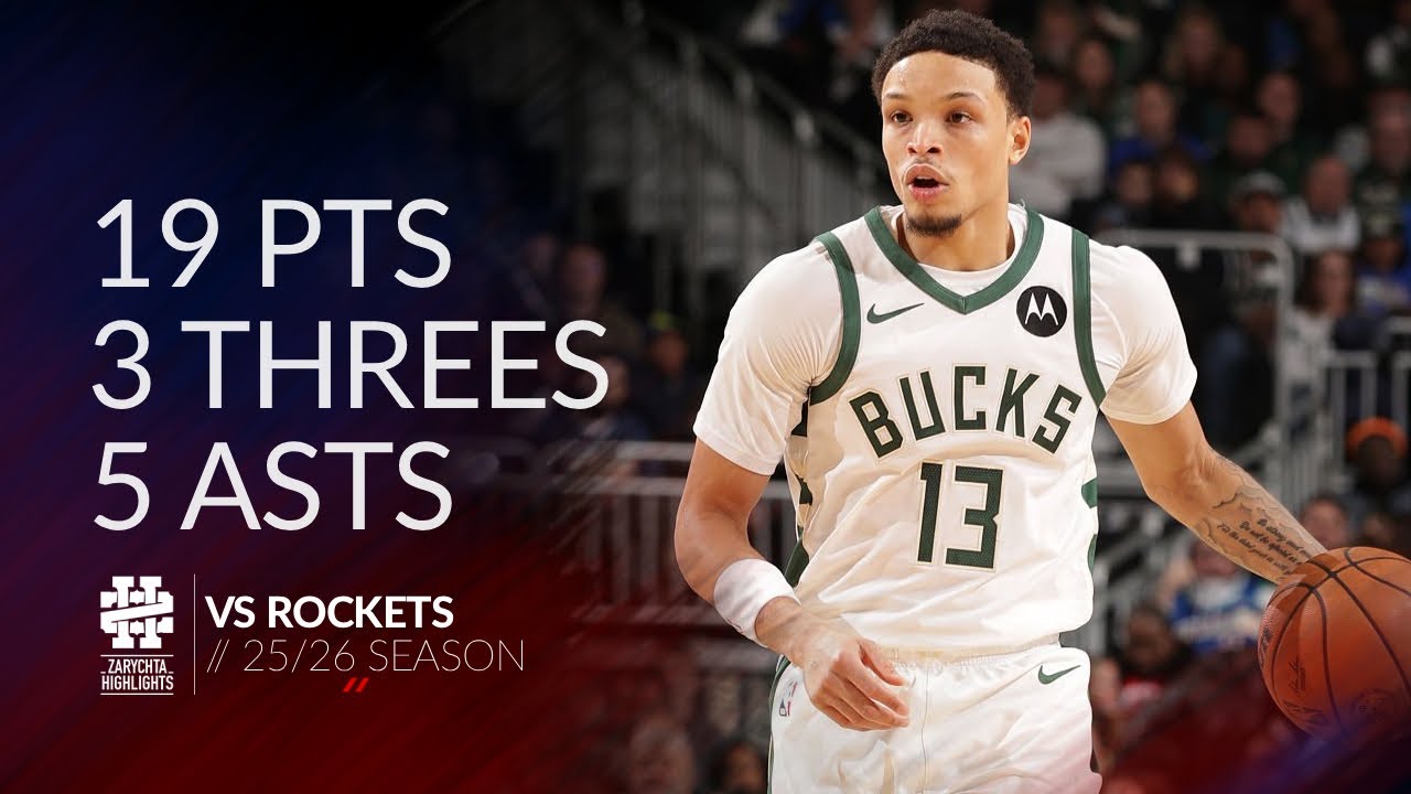 Ryan Rollins 19 pts 3 threes 5 asts vs Rockets 25/26 season - YouTube