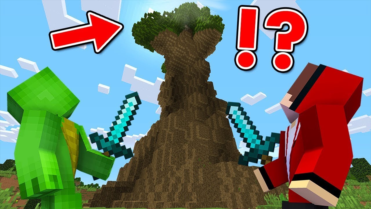 Climbing The World's Biggest Tree in Minecraft - YouTube