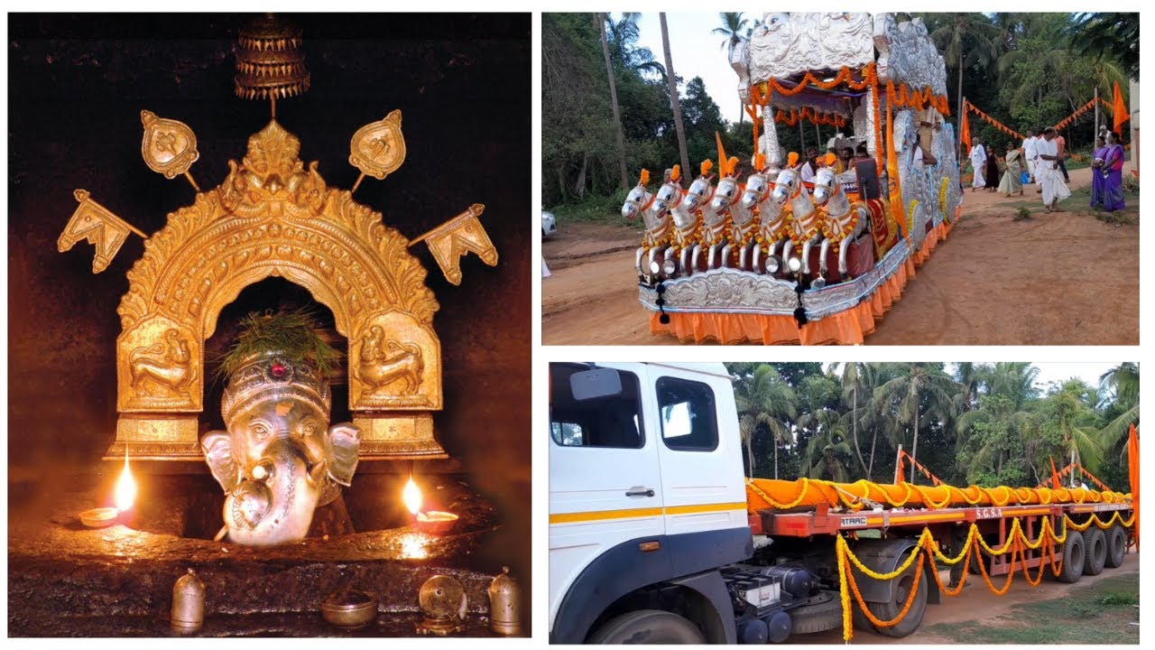 Pernankila temple ll ನೂತನ ಧ್ವಜಸ್ತಂಭದ ಮೆರವಣಿಗೆ ll - YouTube