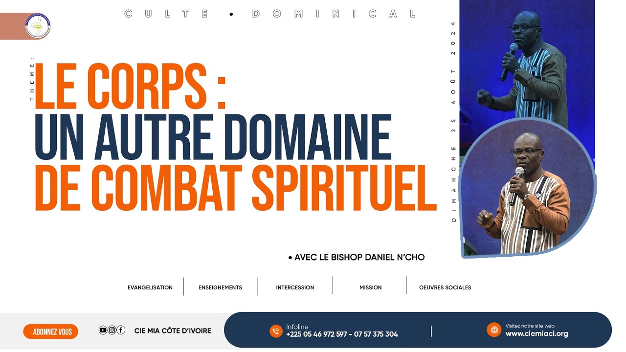 Bishop Daniel N'CHO | LE CORPS : UN AUTRE DOMAINE DE COMBAT SPIRITUEL ...