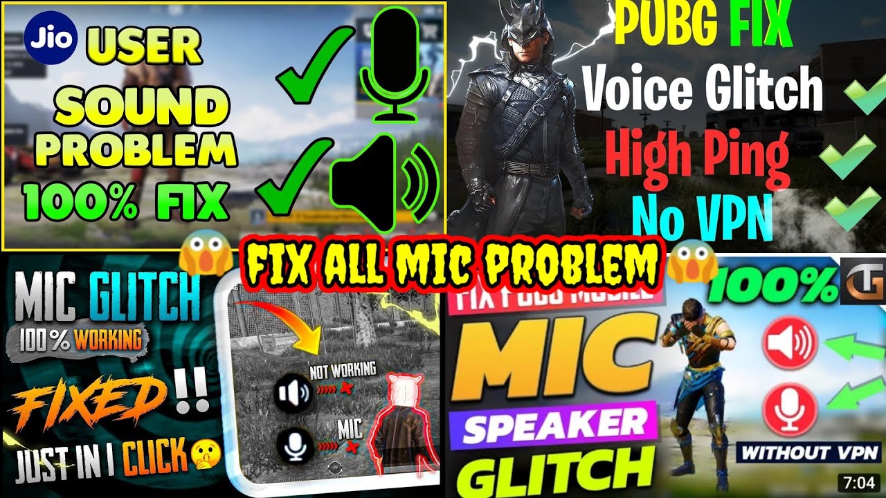 HOW TO FIX MIC GLITCH IN JIO SIM | MIC GLITCH FIX | PUBG SOUND PROBLEM ...