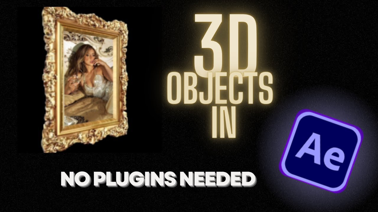 How to make a 3d object in After Effects (no added stuff needed) - YouTube