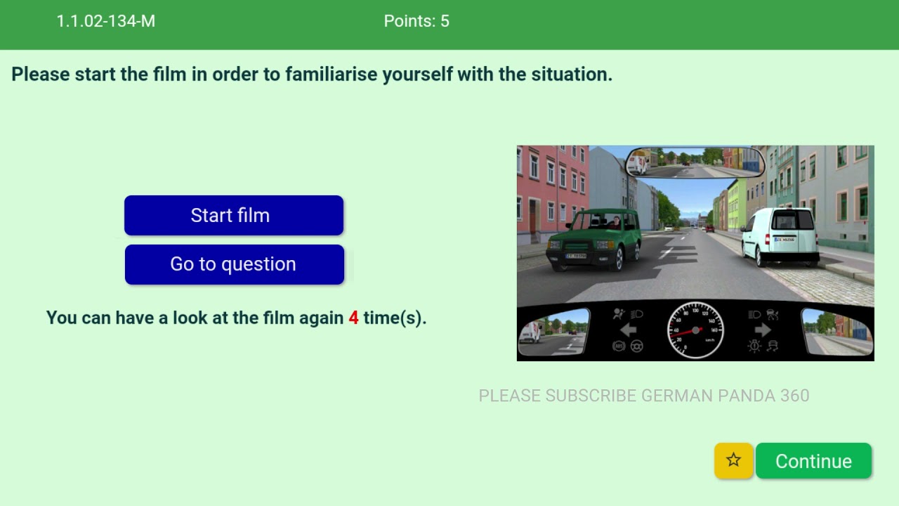 Video Question 4, Driving License Germany, Theory Exam, Practical ...